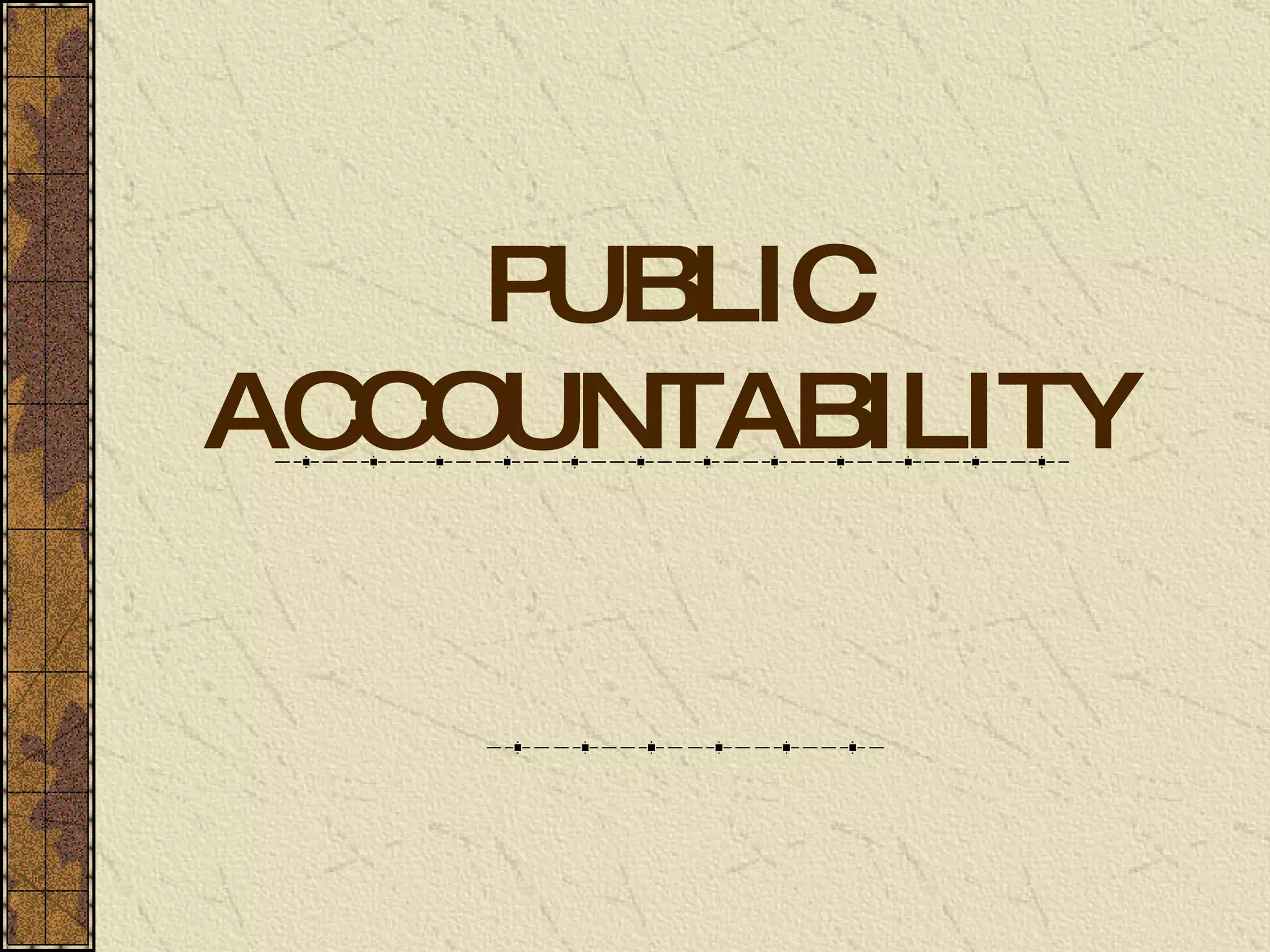 Public Accountability | PPT