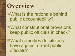 Public Accountability | PPT