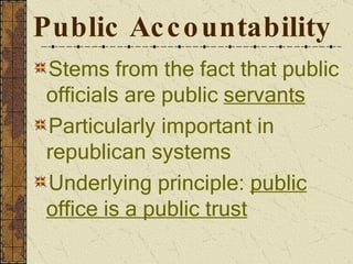 Public Accountability | PPT
