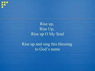 Ps 104 rise up ps&refrain | PPT