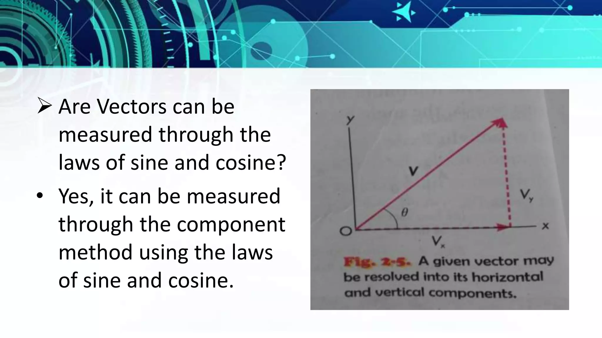 VECTOR ADDITION USING LAWS OF SINE AND COSINE | PPTX