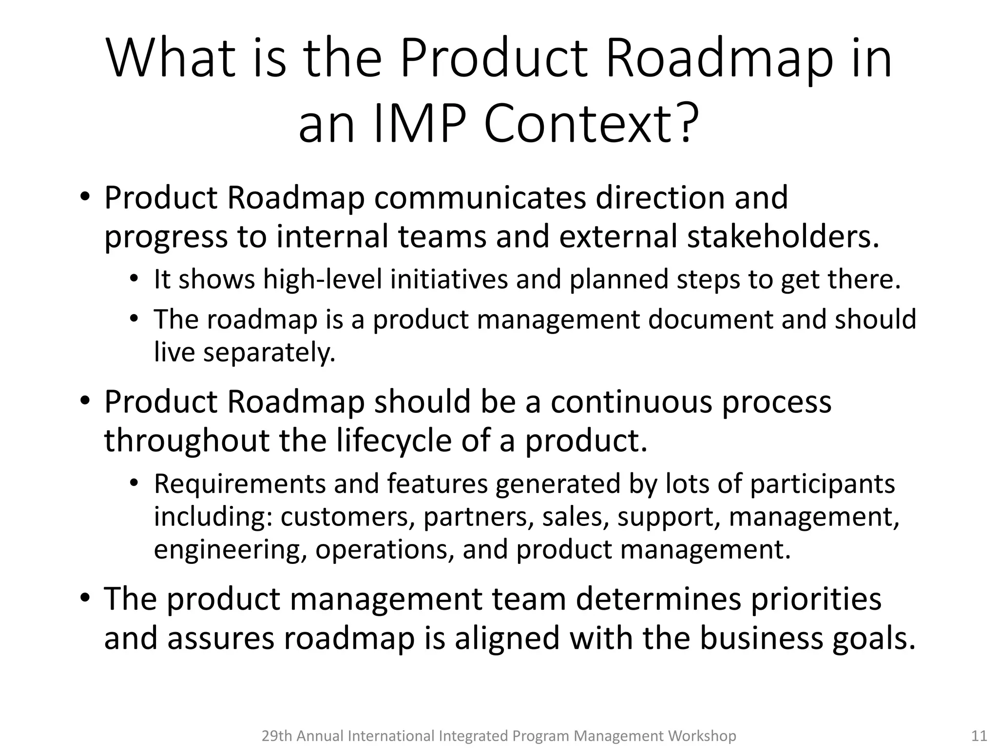 IMP as the Definition of Done | PPT
