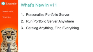 Portfolio Server 11: Personalized DAM | PPT