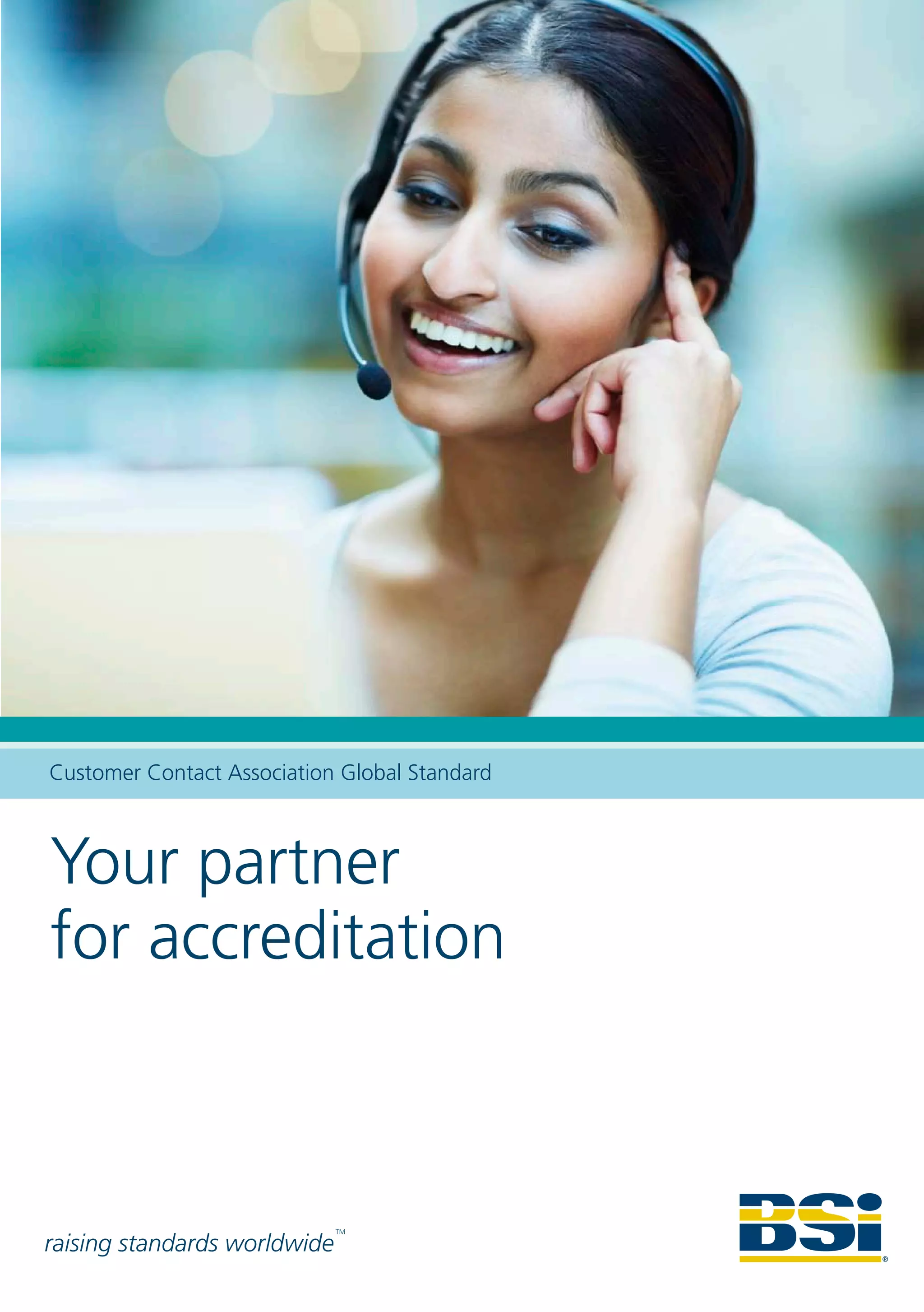 BSI Brochure: Customer Contact Association Global Standard - Your ...