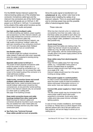 ASL Intercom PS155 | PDF
