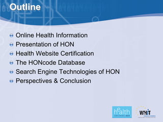 The Quality of Health Information on the Web: a Case for Regulation? | PDF