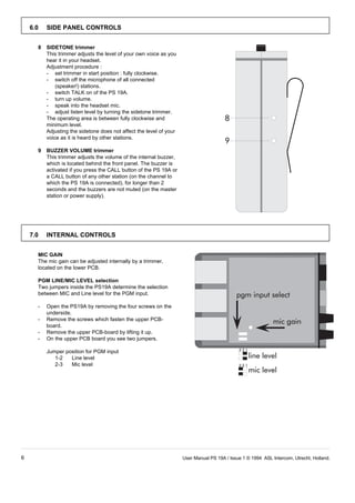 ASL Intercom PS 19A | PDF