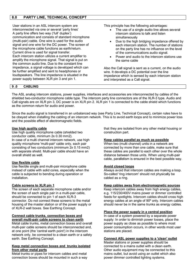 ASL Intercom PS-19AM 1-channel beltpacks wth program (AUX) input | PDF