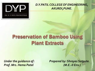 Bamboo Preservation | PPT