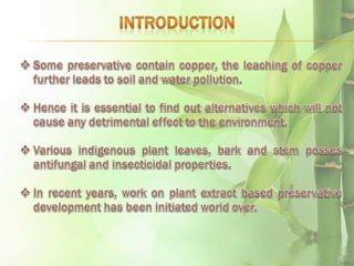 Bamboo Preservation | PPT