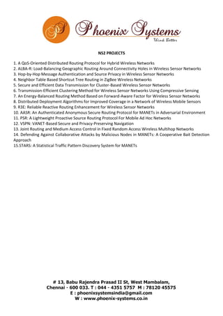 Embedded projects in chennai | PDF