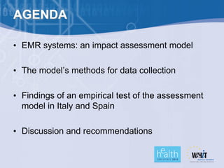 EMR and Healthcare Improvement Measuring / Assessing Organisational ...
