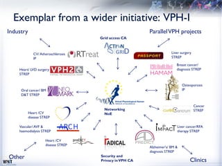 ICT for a global infrastructure for health research VPH Models, images ...