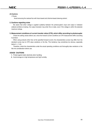 Original Opto NEC2501 PS2501 2501 SOP-4 New | PDF