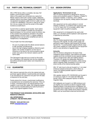 ASL Intercom PS 279 | PDF