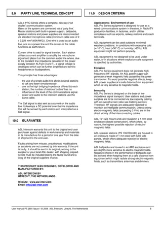 ASL Intercom PS289 | PDF