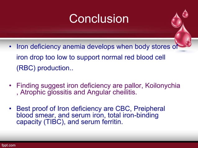 Approach to Iron Deficiency Anemia in Children | PPTX