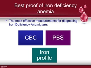 Approach to Iron Deficiency Anemia in Children | PPTX