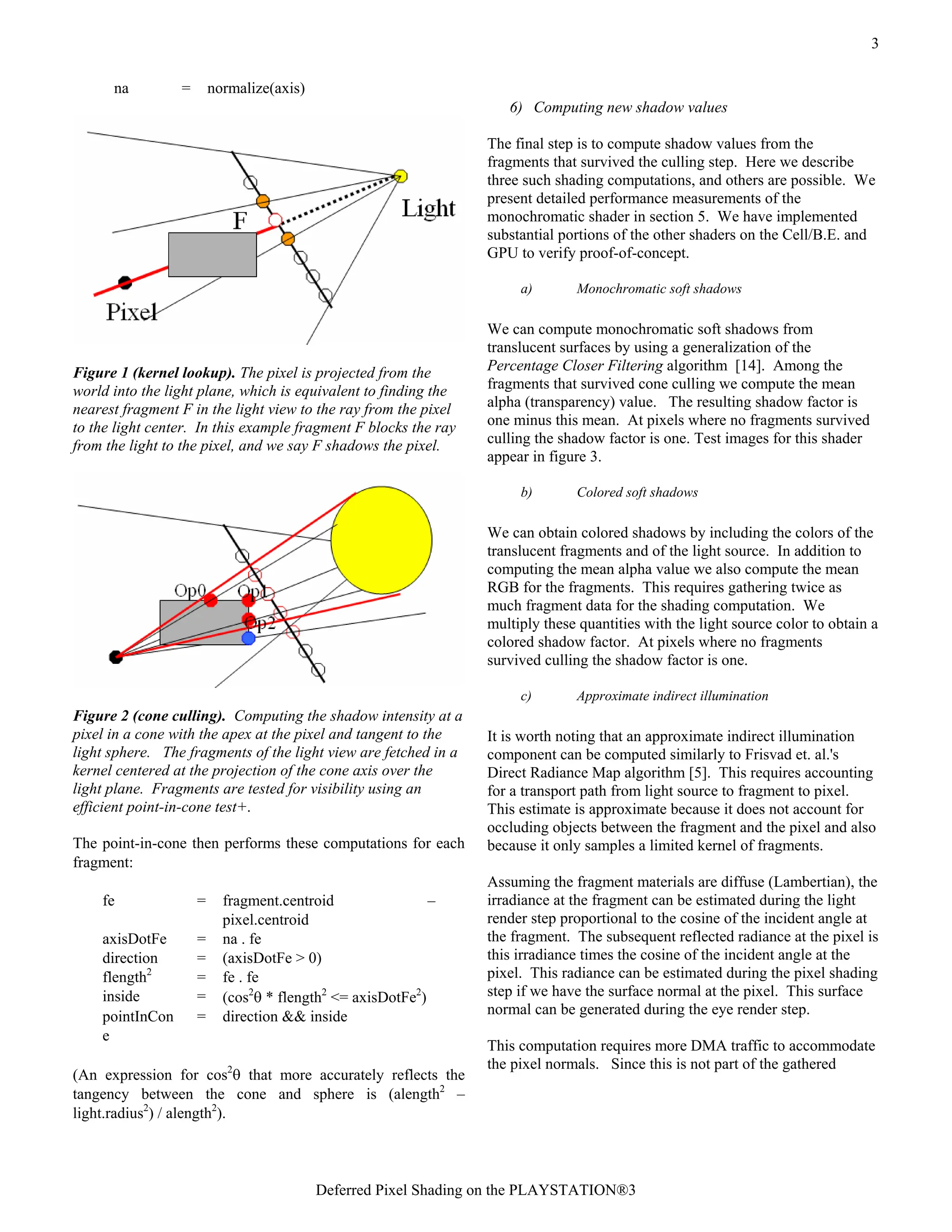 Deferred Pixel Shading on the PlayStation 3 | PDF