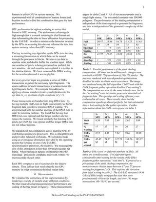 Deferred Pixel Shading on the PlayStation 3 | PDF
