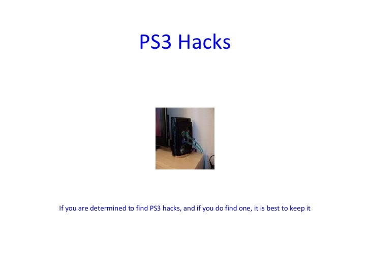 Ps3 Hacks