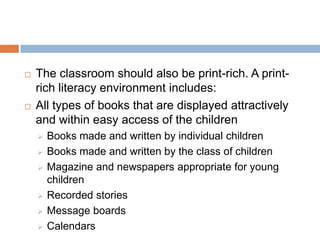 Language & Literacy in Early Childhood | PPTX