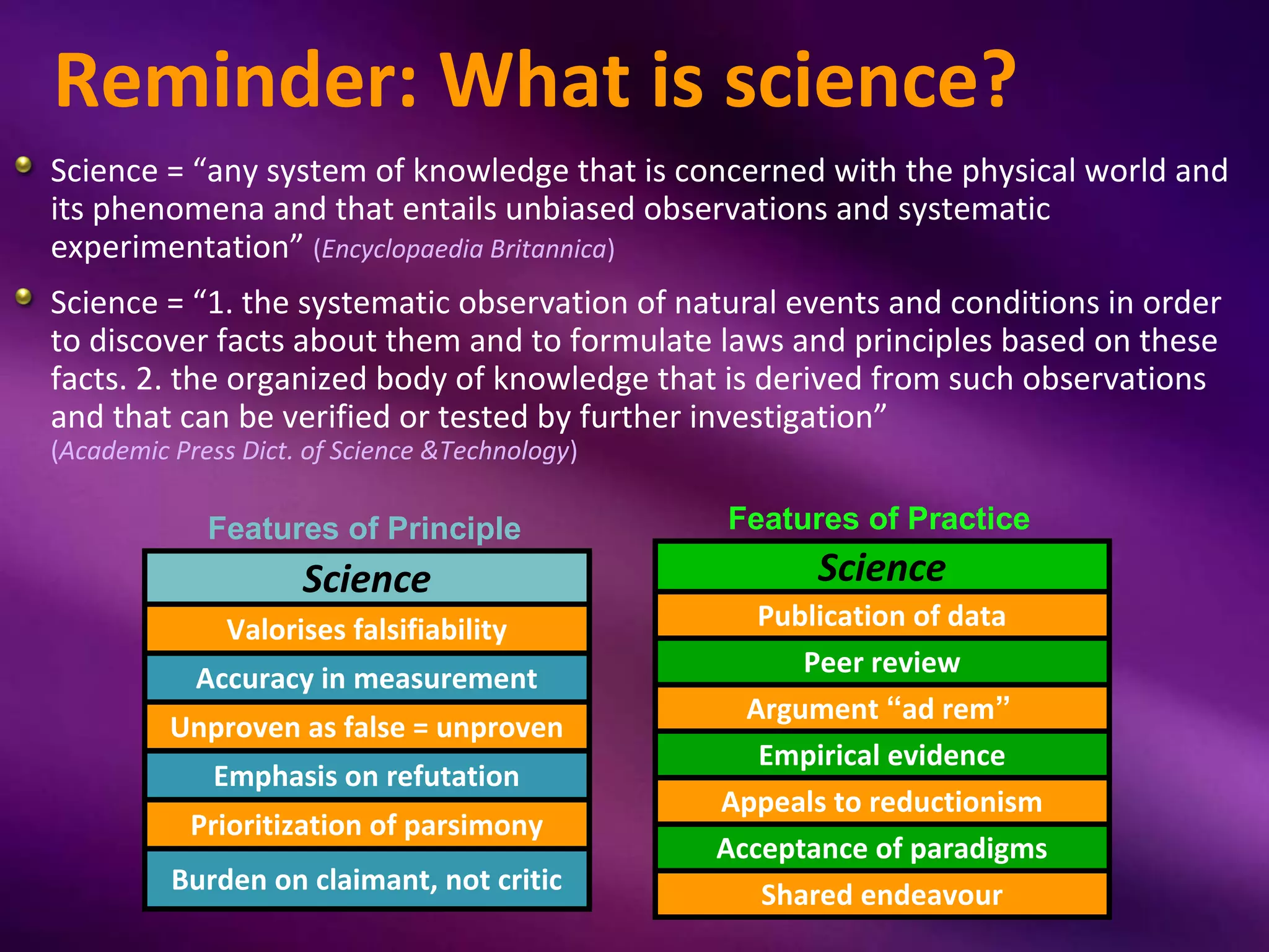 Psychology, Science, and Pseudoscience: Class #09 (Psych as Science) | PPT