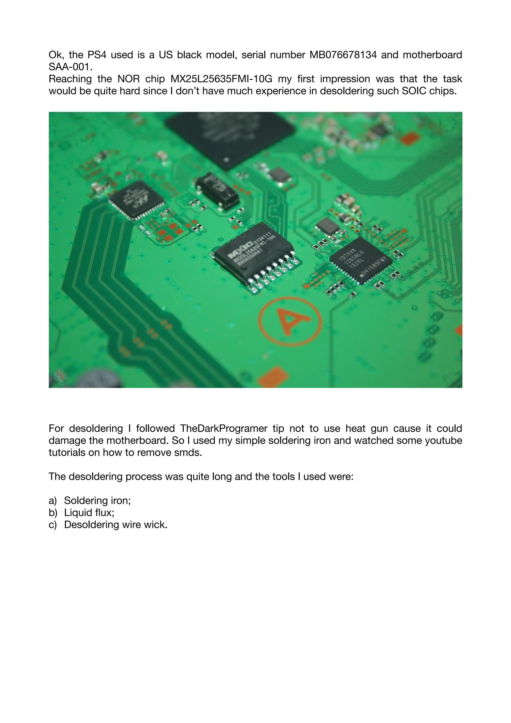 Ps4 nor chip dumping process | PDF