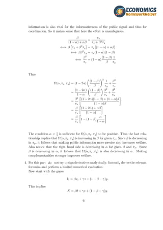Economics Assignment Sample Problems Set 6 with Solutions | PDF