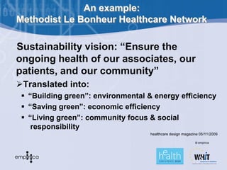 Healthcare Systems Sustainability. Securing long-term sustainable ...