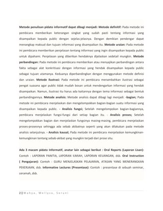 Pidato Informatif | DOC