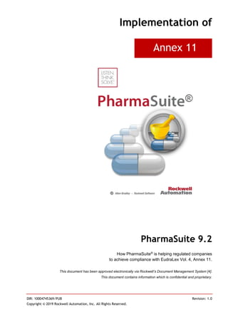 PS 9.2 and Annex 11 EMERSON EDUARDO RODRIGUES | PDF