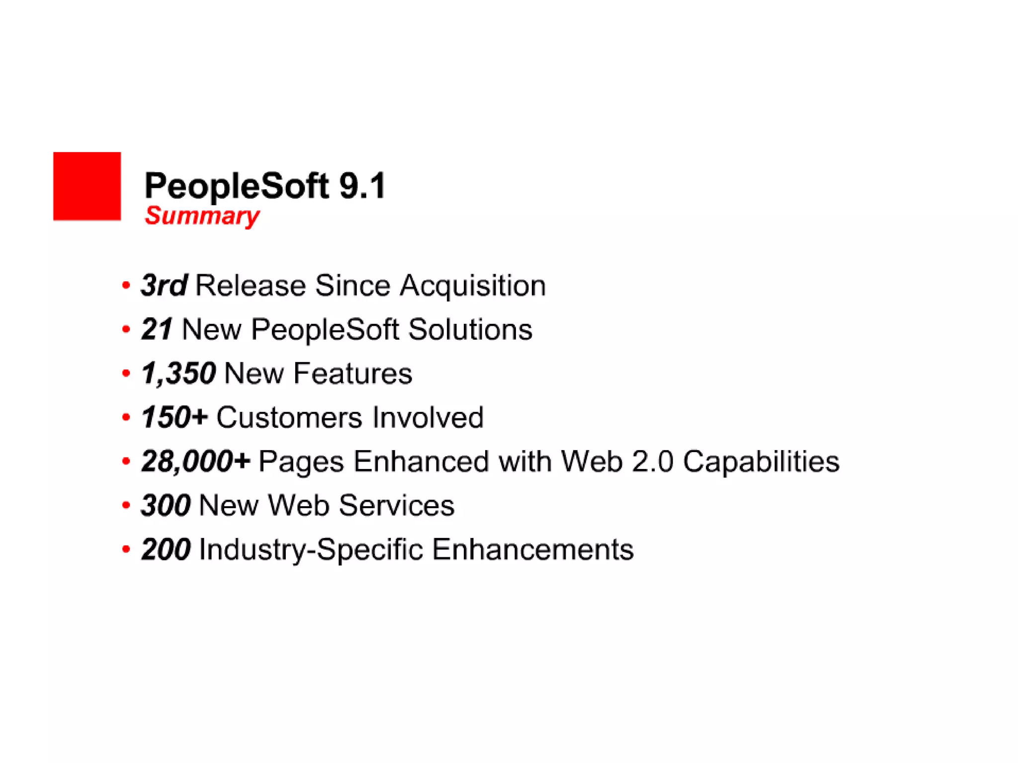 PeopleSoft 9.1 New Features | PPT