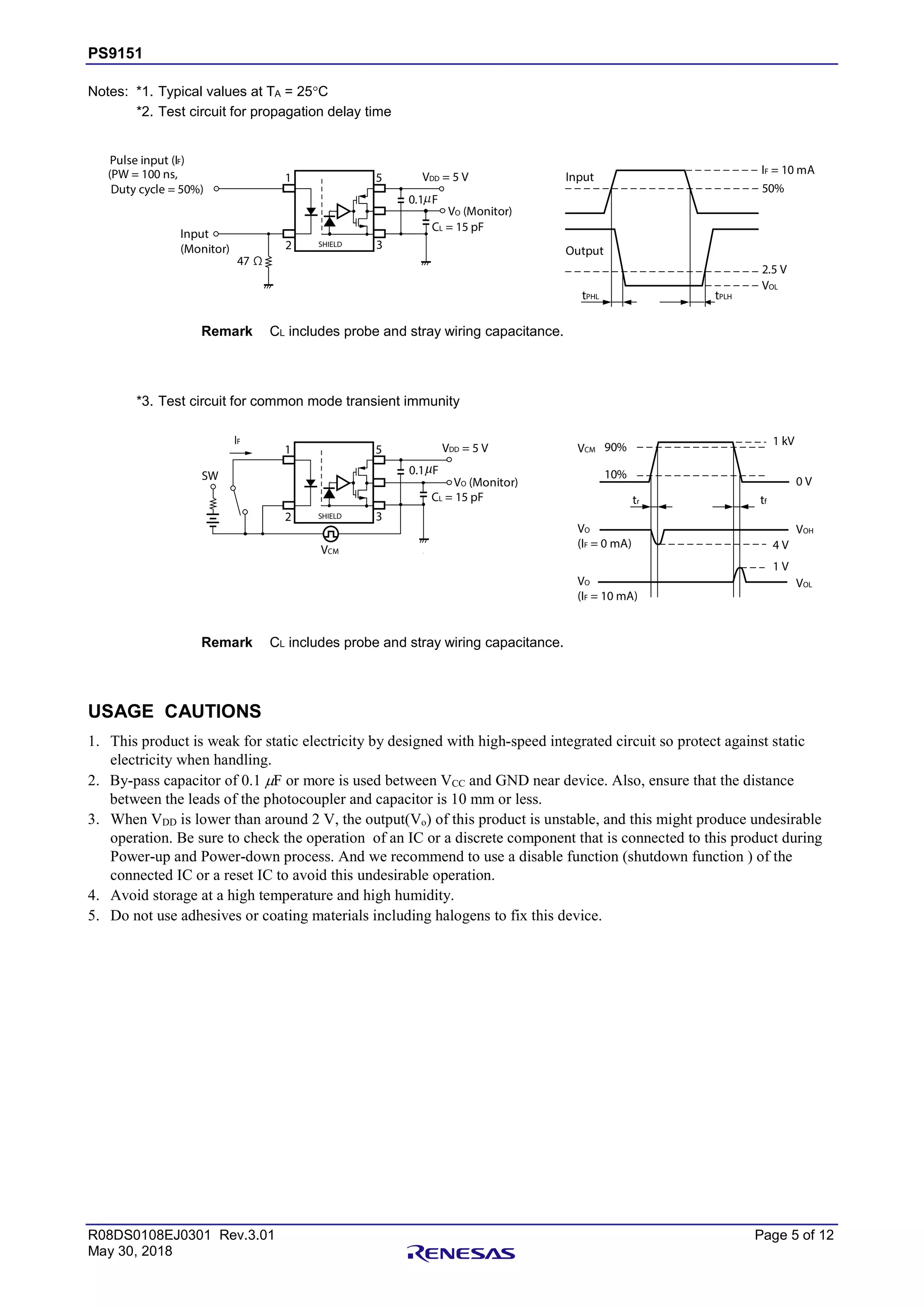 Original Opto PS9151-V-F3-AX 9151 SOP-5 New | PDF