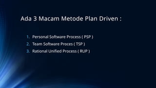 PSA - 03 Plan Driven And Agile Waterfall .pptx