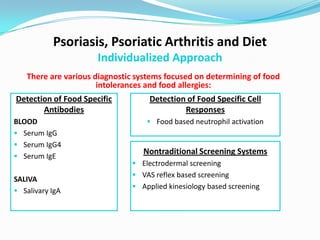 Psoriatic Arthritis and Connection to Diet: an Individualized Approach ...