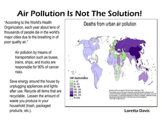 Air Pollution Is Not The Solution! | PPT