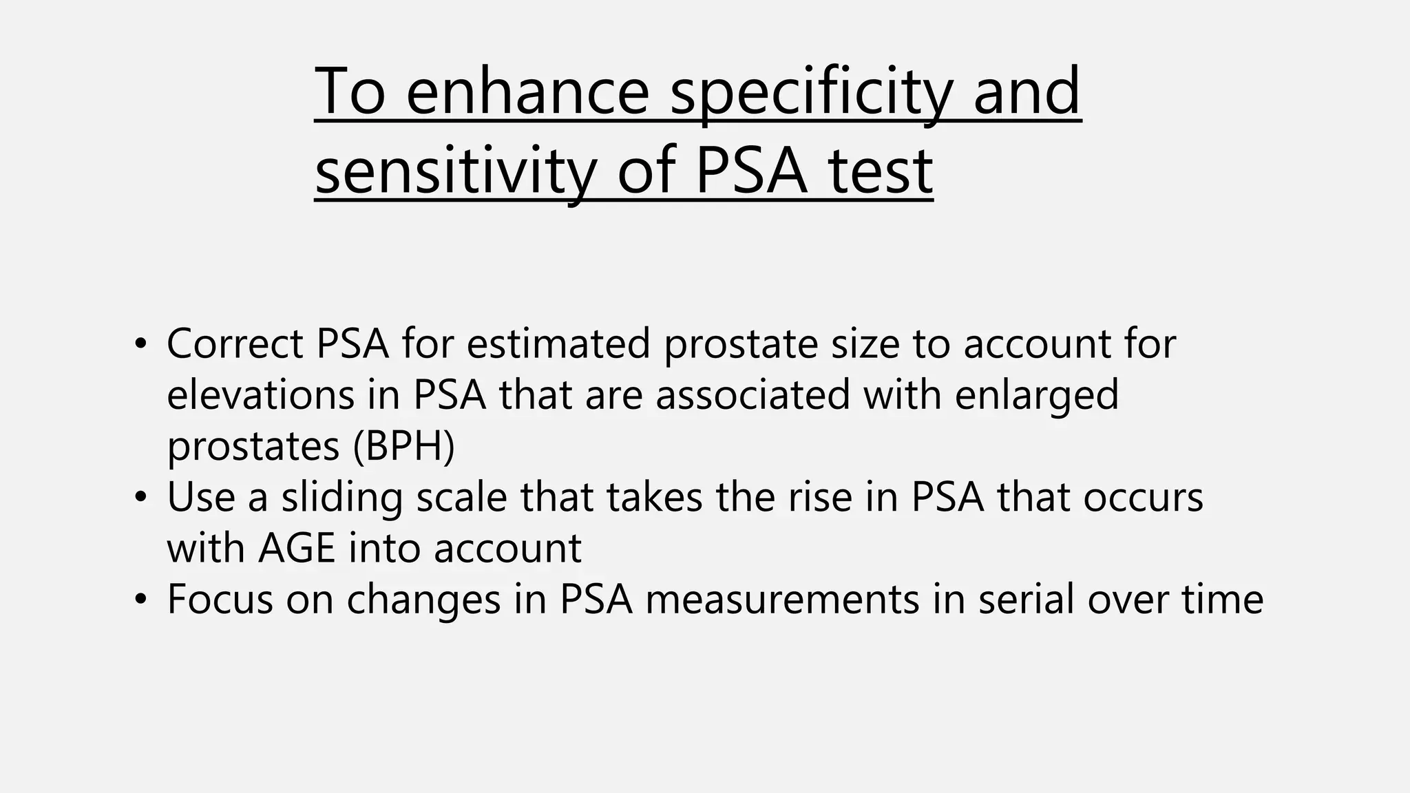 Role of Prostate Specific Antigen in Benign and malignant prostatic ...