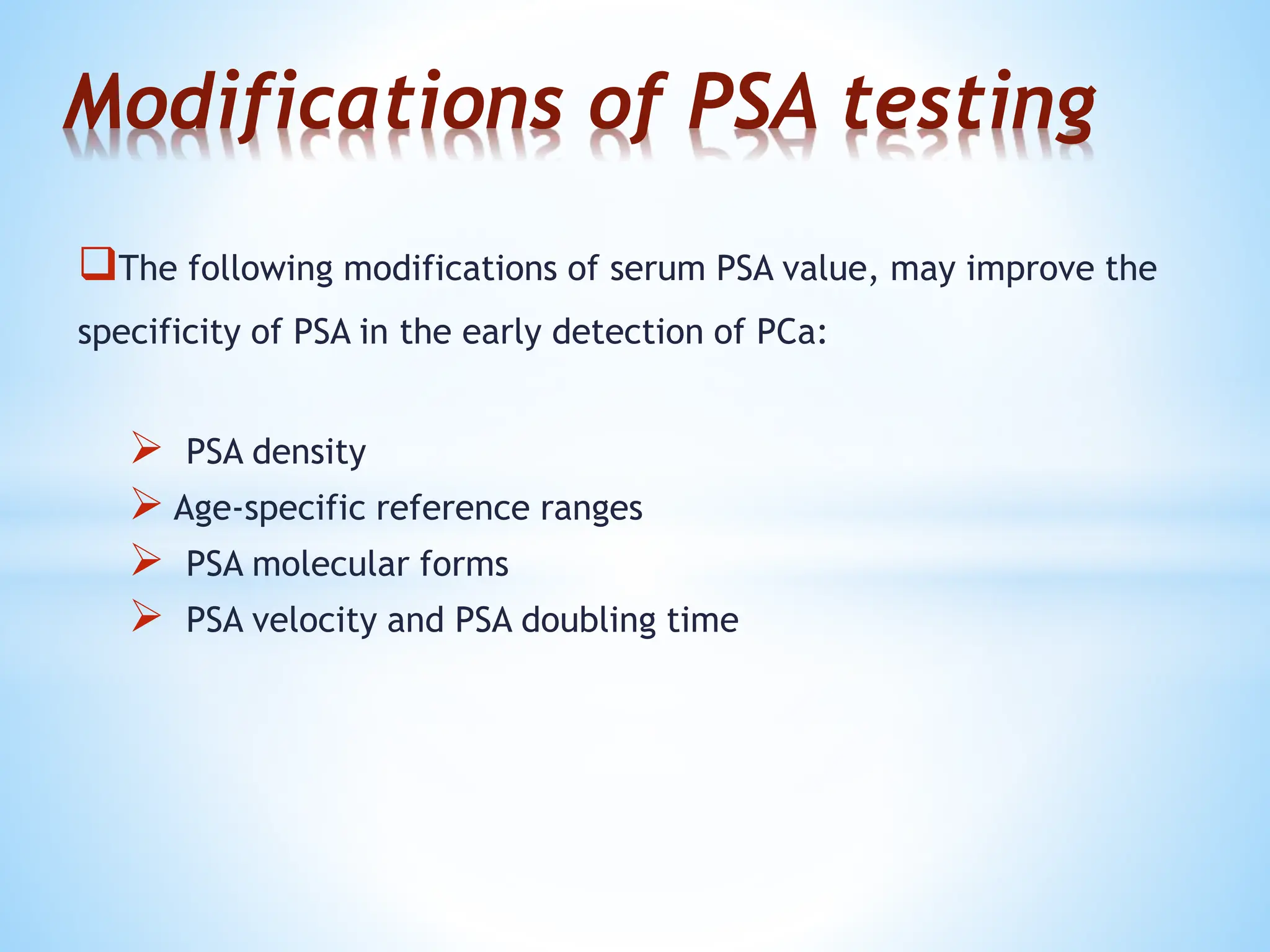 PSA prostatic specific antigen modalities.pptx