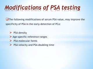 PSA prostatic specific antigen modalities.pptx