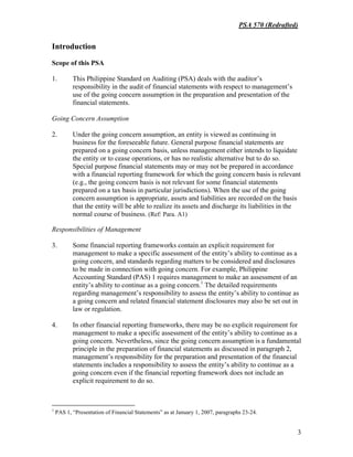 Psa 570-redrafted | PDF | Business Accounting & Finance | Business