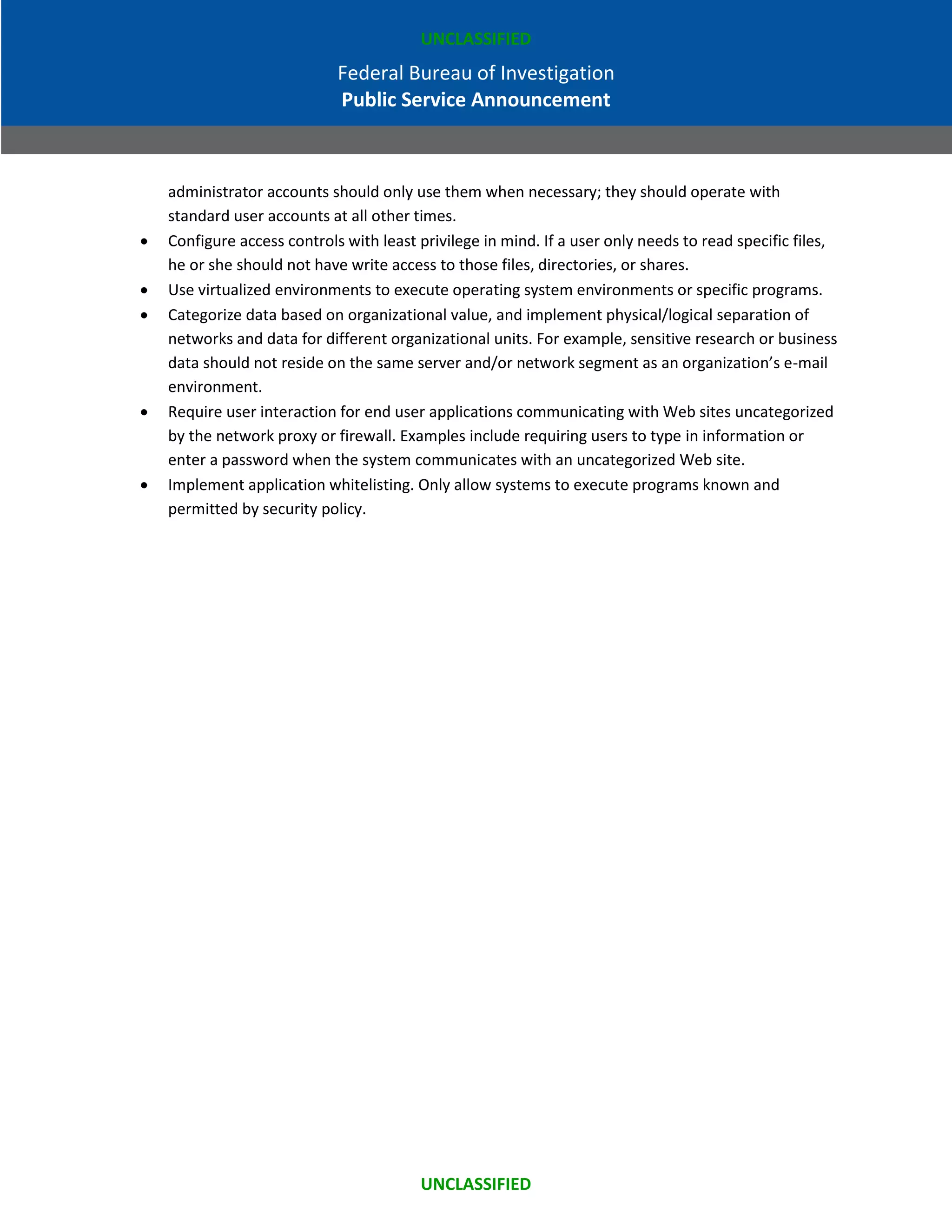 HCA 530, Week2, Psa i-091516-ransomware notice from fbi | PDF