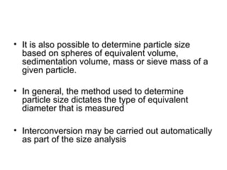 Particle size analysis for pharmacuticals.ppt