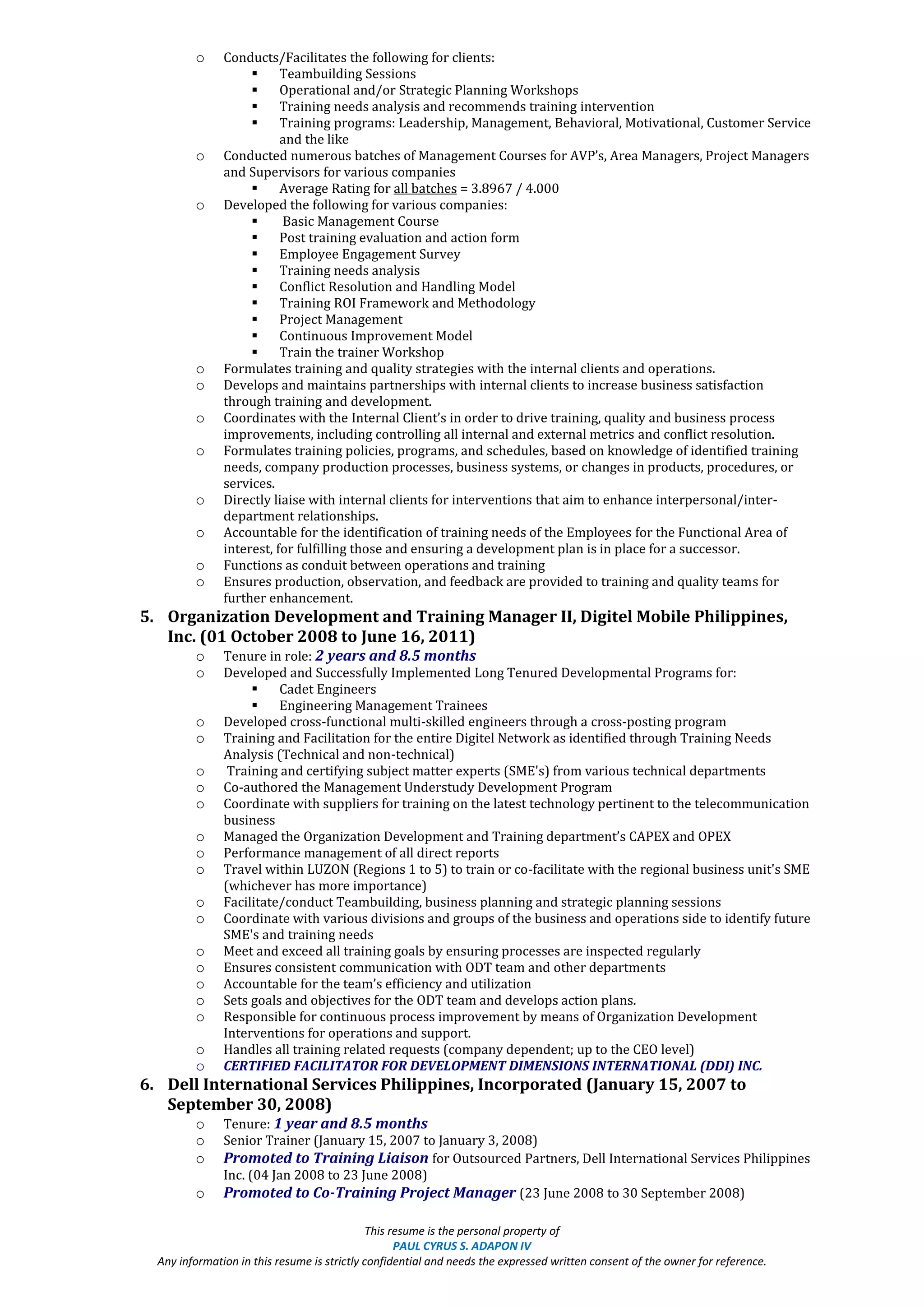 Paul's updated CV | PDF