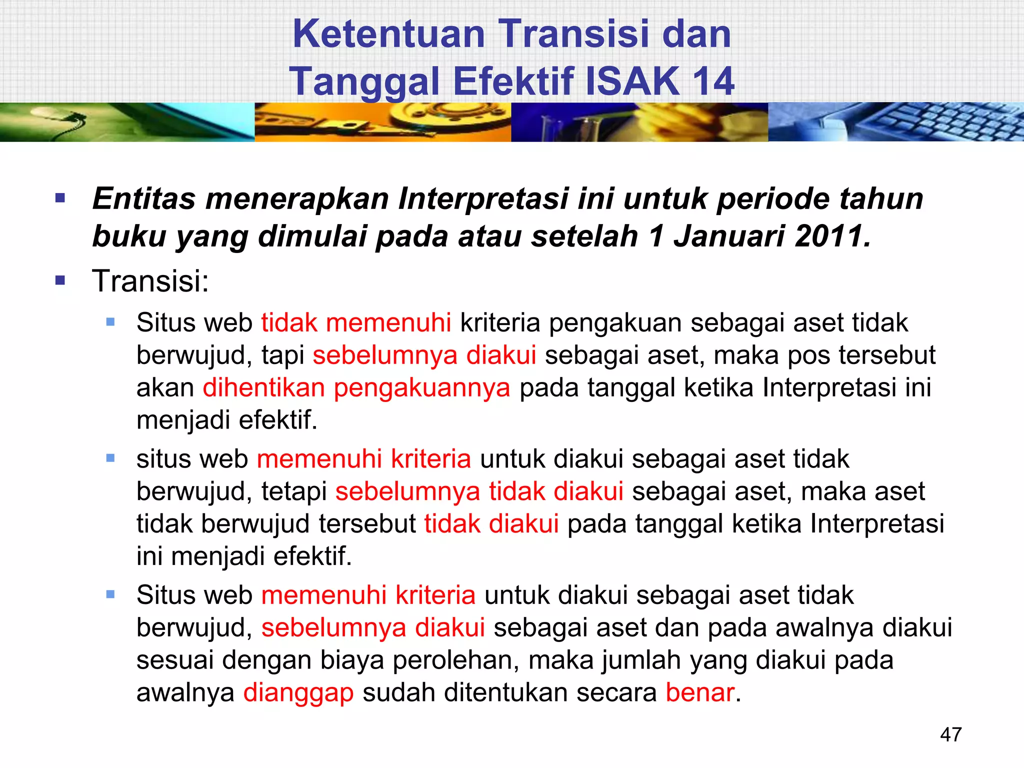 Aset Tidak Berwujud - PSAK 19 | PPTX