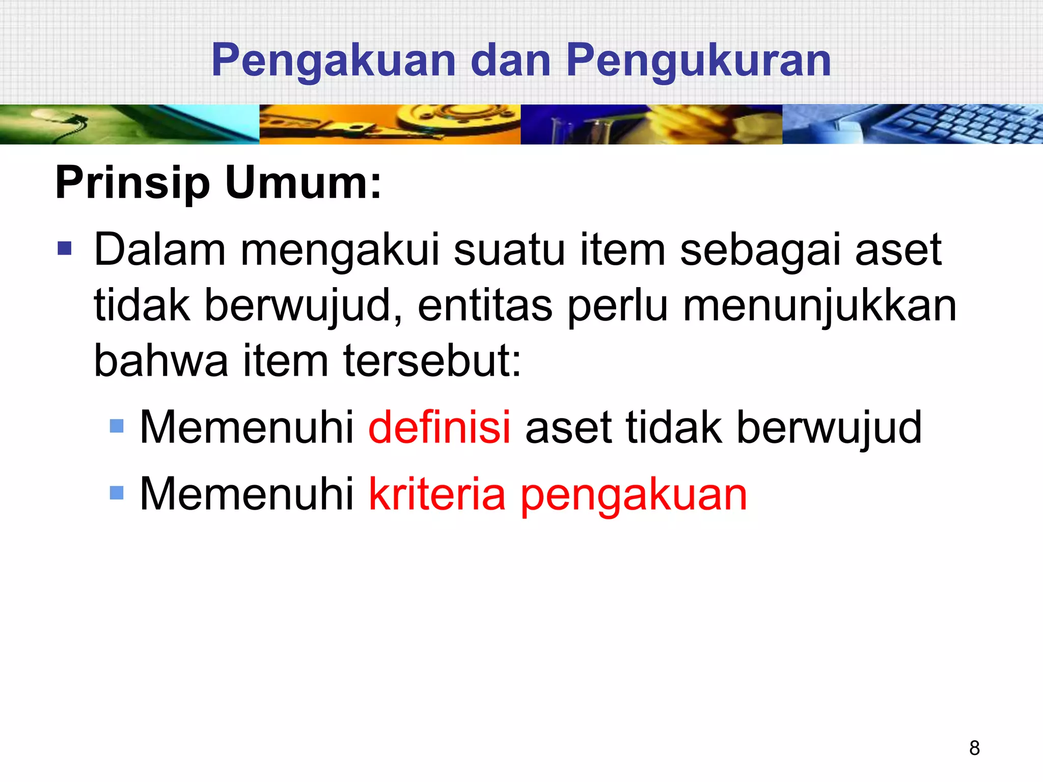 Aset Tidak Berwujud - PSAK 19 | PPTX