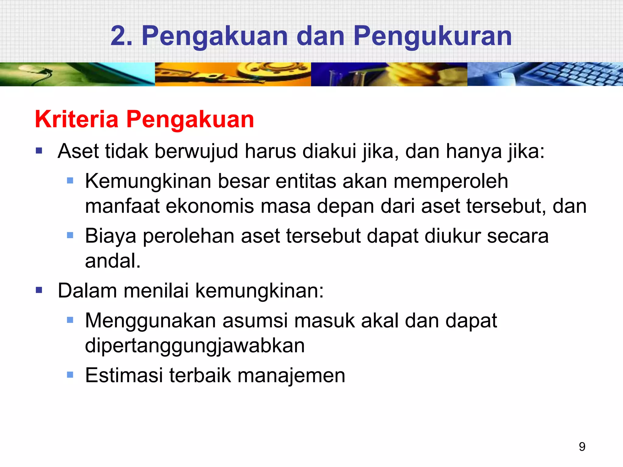 Aset Tidak Berwujud - PSAK 19 | PPTX