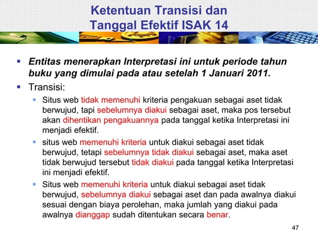 Aset Tidak Berwujud - PSAK 19 | PPTX