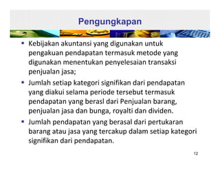 Psak 23-pendapatan | PDF