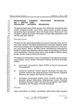 Psak01(revisi 98) | PDF